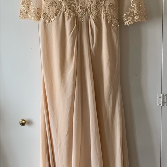 Terani Couture | Dresses | Nwt 548 Vm Collection Vneckline Beaded Lace ...